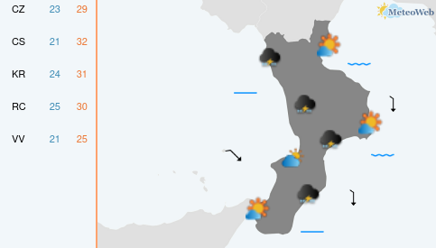 Meteo Calabria per oggi ed i prossimi giorni - MeteoWeb