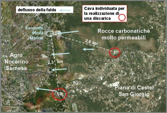 Finalmente una notizia “originale”: una discarica sulle sorgenti di Sarno!