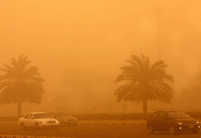 Lo "Shamal", il caldo e impetuoso vento da nord-ovest che produce le ...