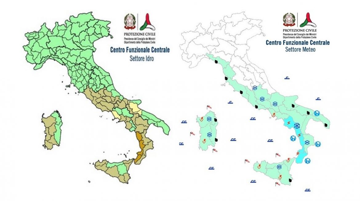 Allerta Meteo, avviso della protezione civile: “burrasca e temporali al ...