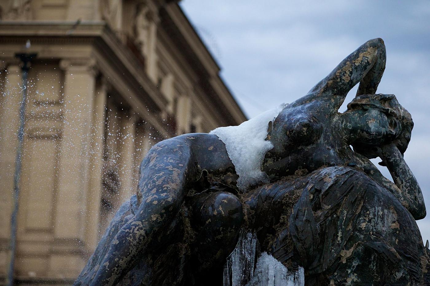 Freddo e gelo a Roma [GALLERY]