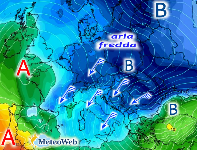 Previsioni Meteo, forte irruzione di FREDDO e NEVE tra 5 e 7 Febbraio in tutt'Italia: prime ...