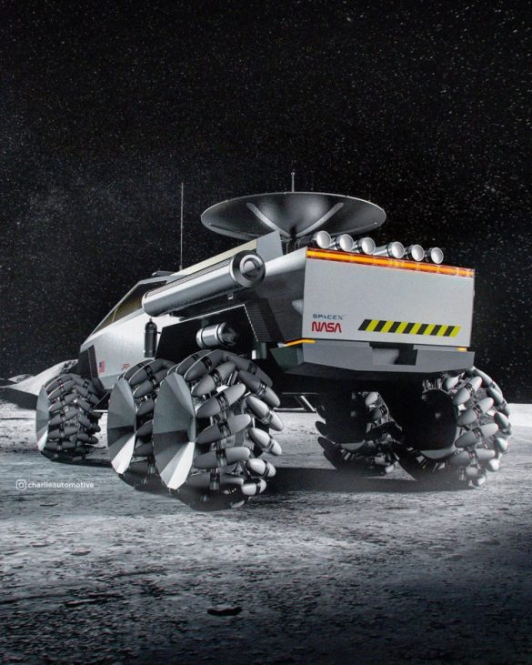 Tesla Cybertruck trasformato in un rover lunare: un incredibile veicolo ...