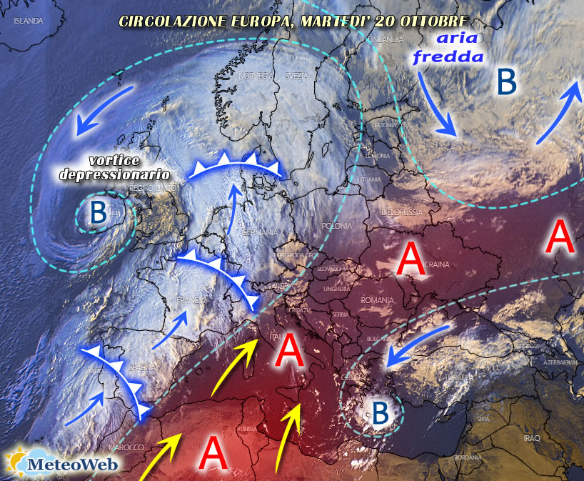 Previsioni Meteo, violento ciclone atlantico si abbatte sull'Europa: forte maltempo, allerta ...