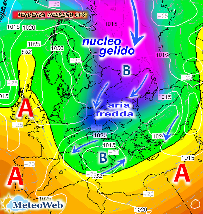 Previsioni meteo: confermata l'irruzione fredda da metà settimana, modelli in crisi sulla ...
