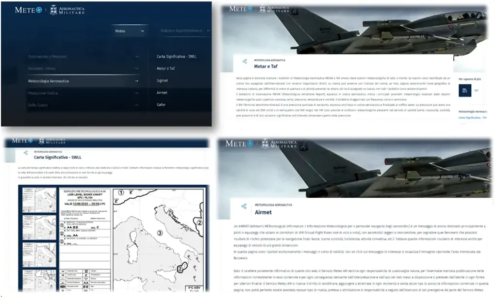 Online il nuovo sito meteo dell'Aeronautica Militare: mare, montagna e ...