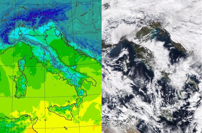 Meteo, le temperature massime di oggi: +3°C a Gubbio