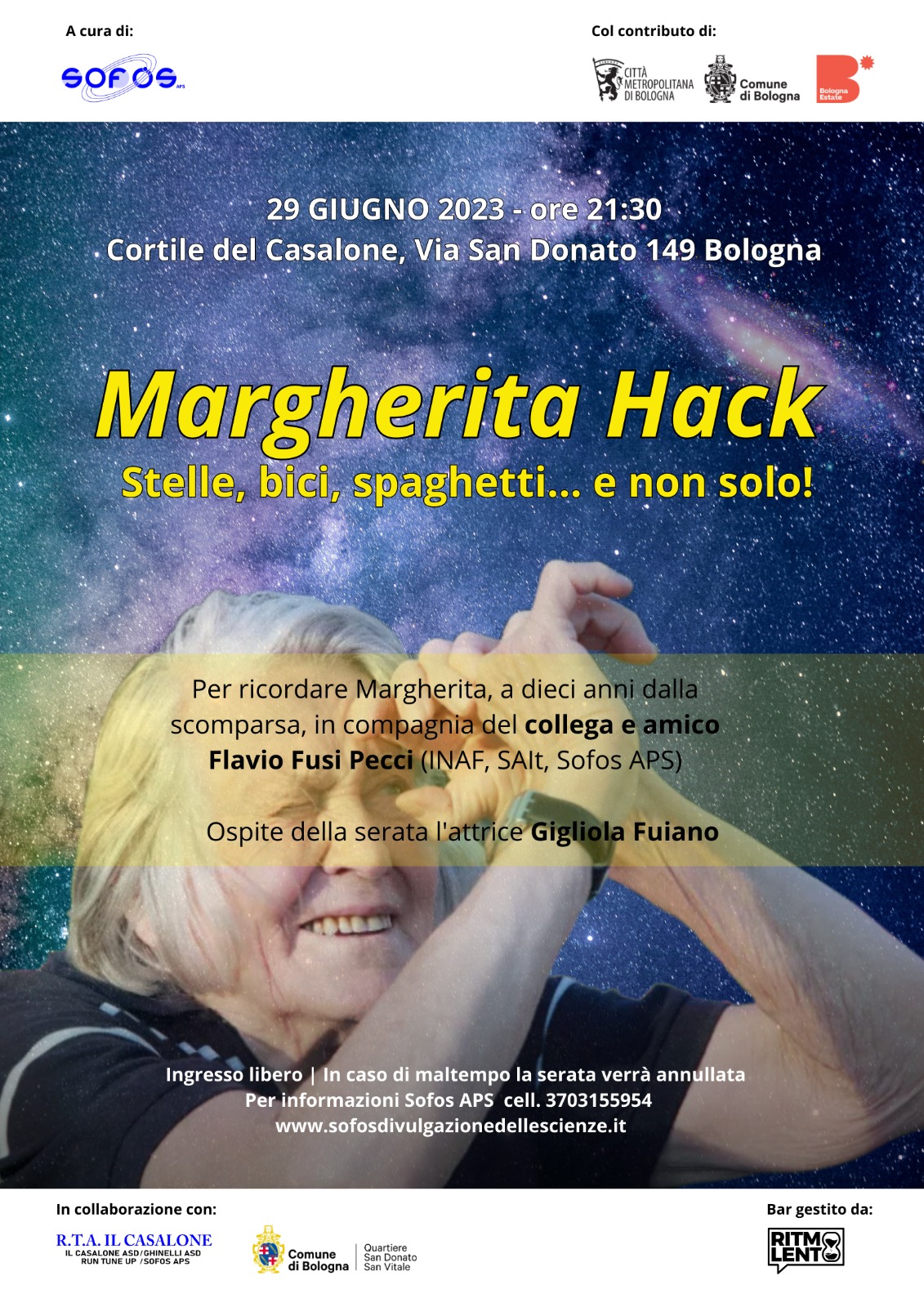 Margherita Hack: a Bologna una serata commemorativa tra stelle, bici ...