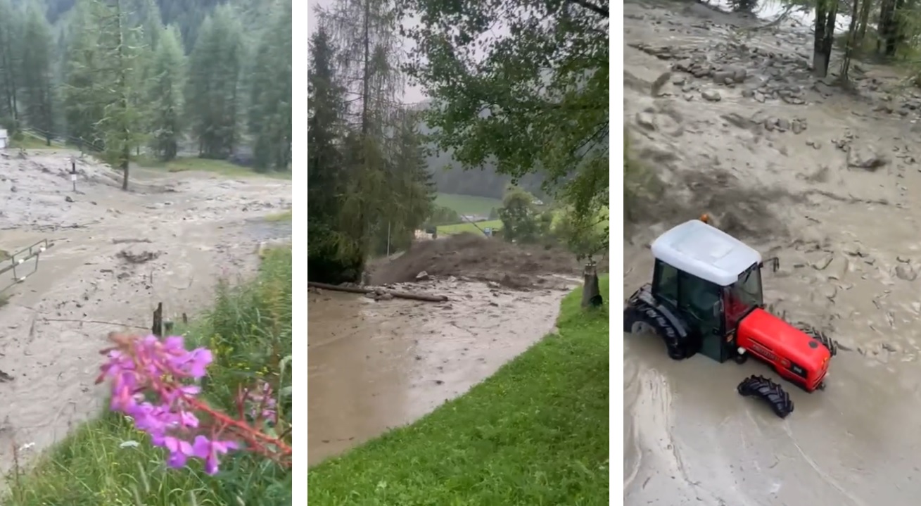 Maltempo, violenti temporali in Alto Adige: frane e fiumi di fango tra ...