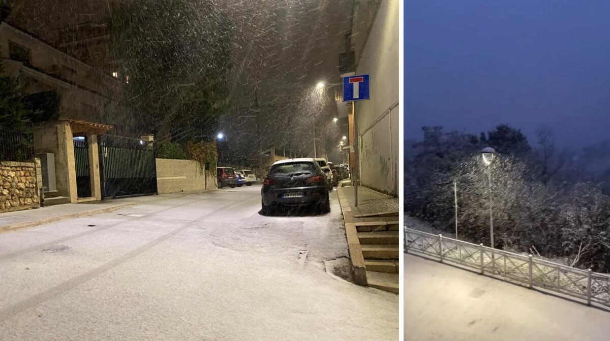 Prima neve nel Foggiano: bufere sui Monti Dauni, temporale di neve a ...