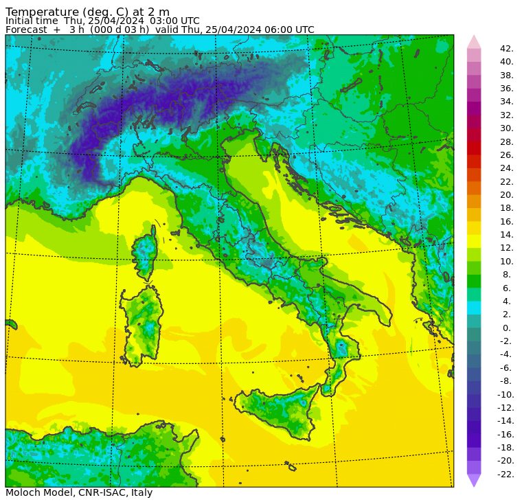 Meteo, le temperature minime di oggi: +13°C a Marsala
