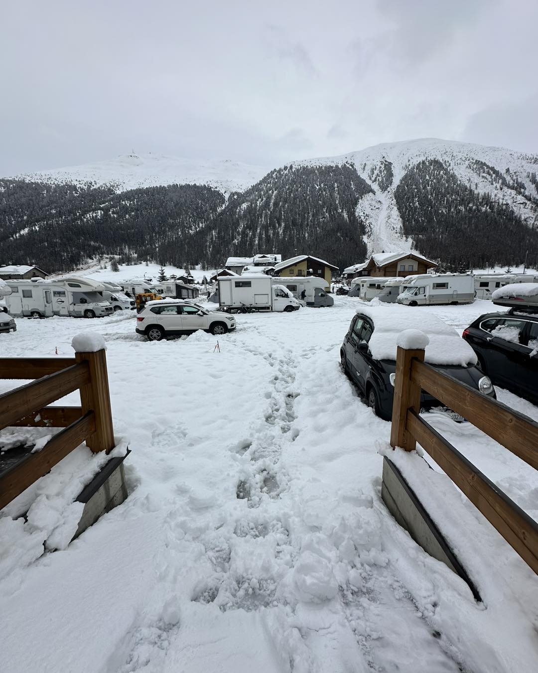 Oltre 60cm di neve in Valtellina, Livigno isolata: “state in casa”