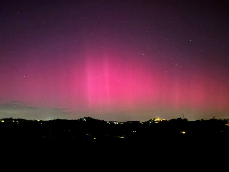 Tempesta geomagnetica, Aurora Polare visibile da tutt'Italia