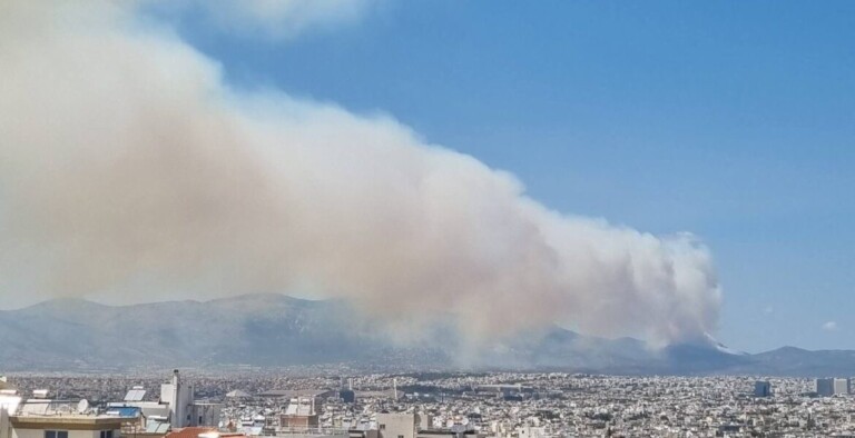 Grecia: vasto incendio in una zona boschiva a nord di Atene
