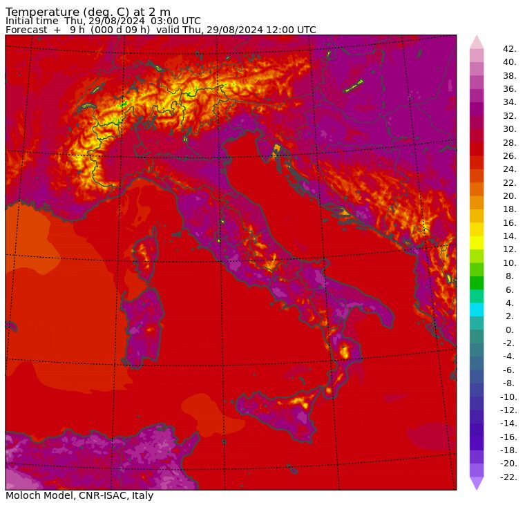 Meteo, le temperature massime di oggi: +31°C a Messina