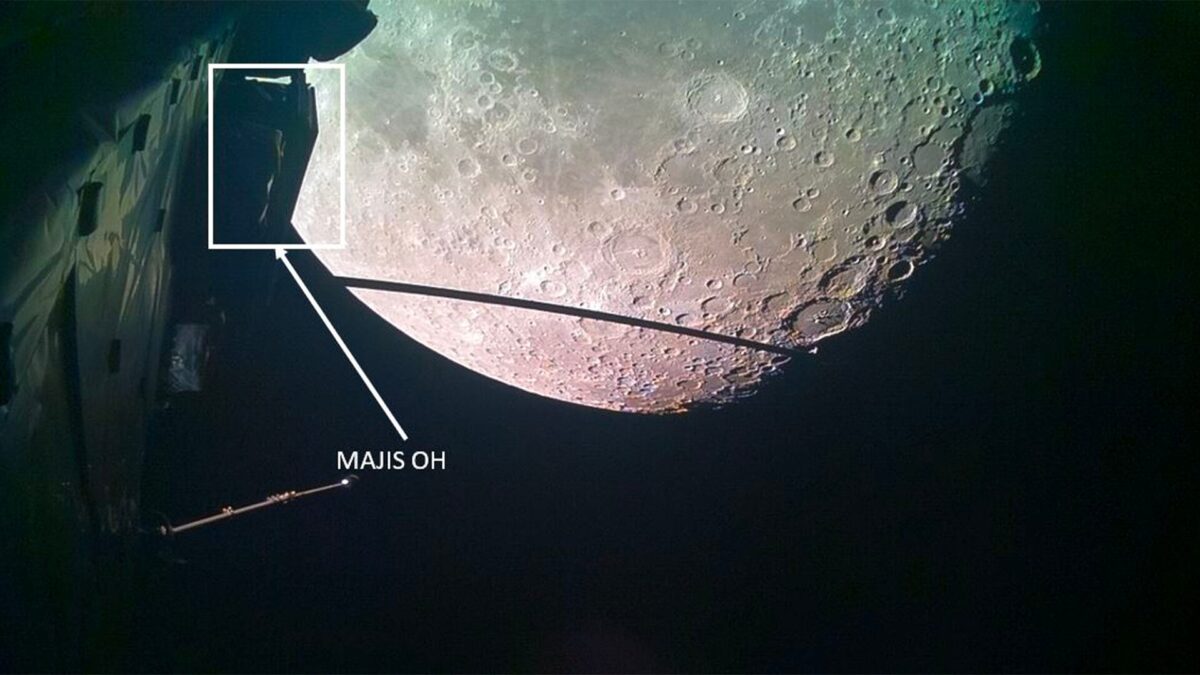 Spazio, missione JUICE: la Terra e la Luna viste da MAJIS