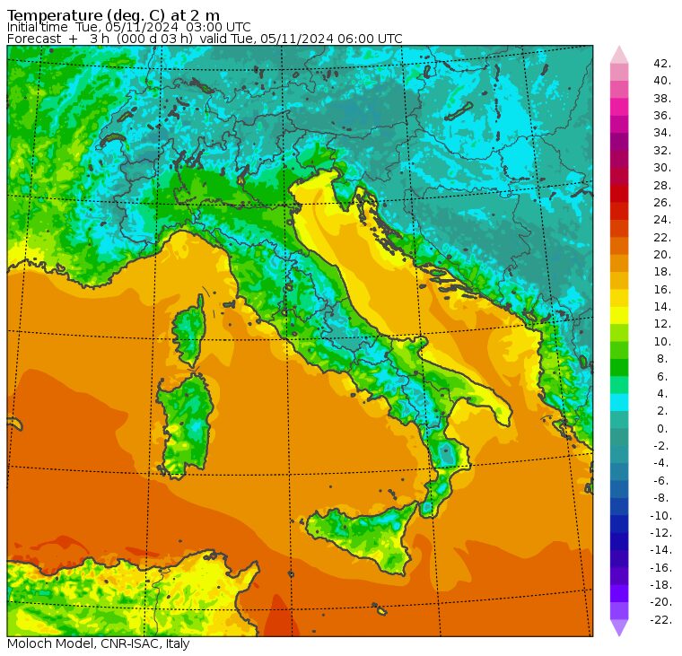 Meteo, le temperature minime di oggi: +2°C a Gubbio
