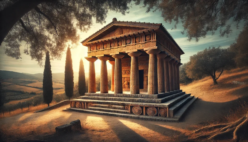 Nuova scoperta sugli Etruschi: i loro templi erano orientati al Sole