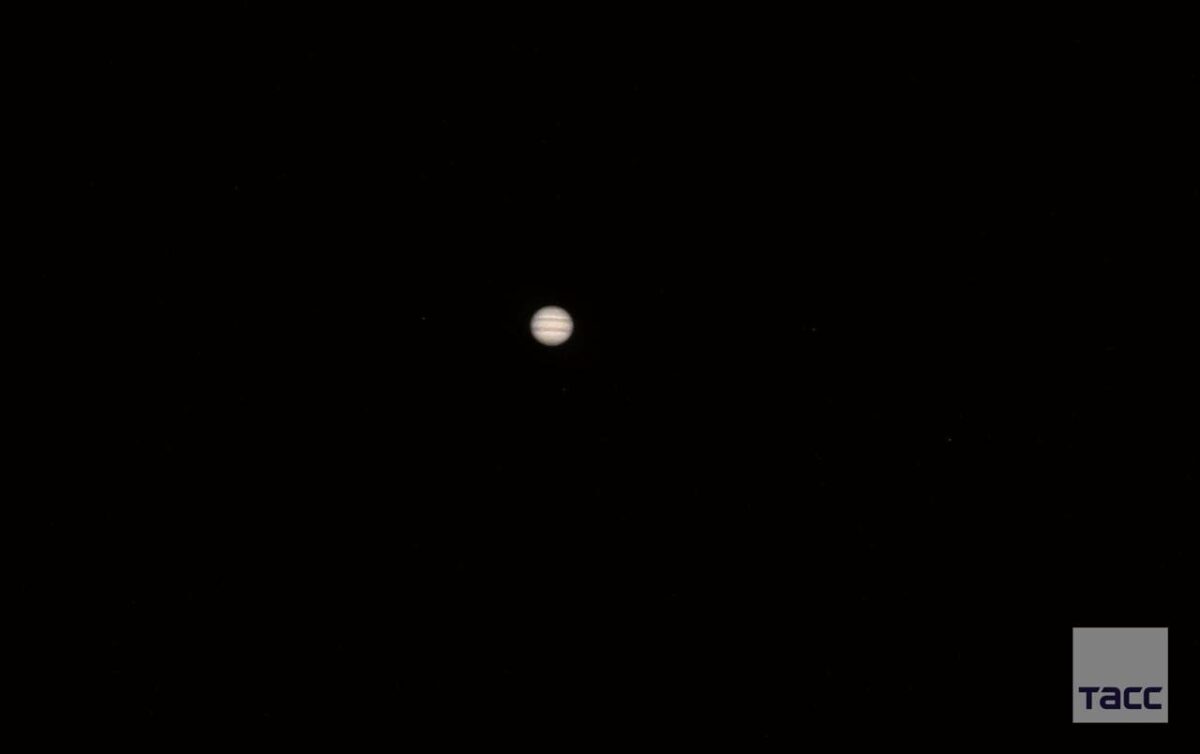 Giove all’opposizione immortalato dalla Stazione Spaziale