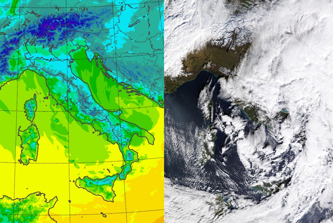 Meteo, le temperature massime di oggi: +7°C a Perugia