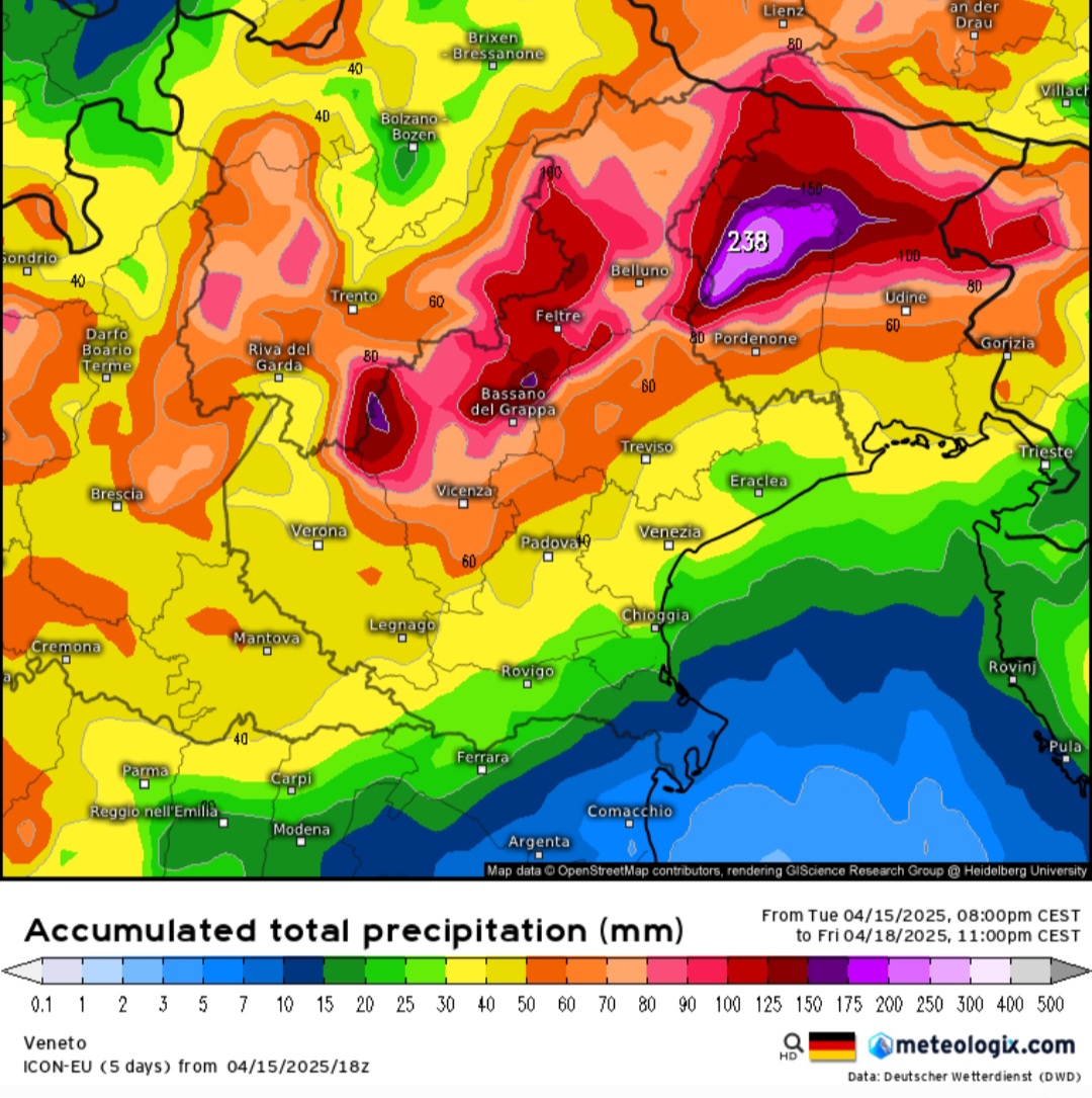 Allerta meteo Veneto: torna l'incubo acqua alta a Venezia