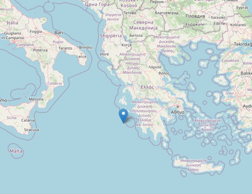 Forte terremoto nel Mar Ionio, davanti alle coste della Grecia