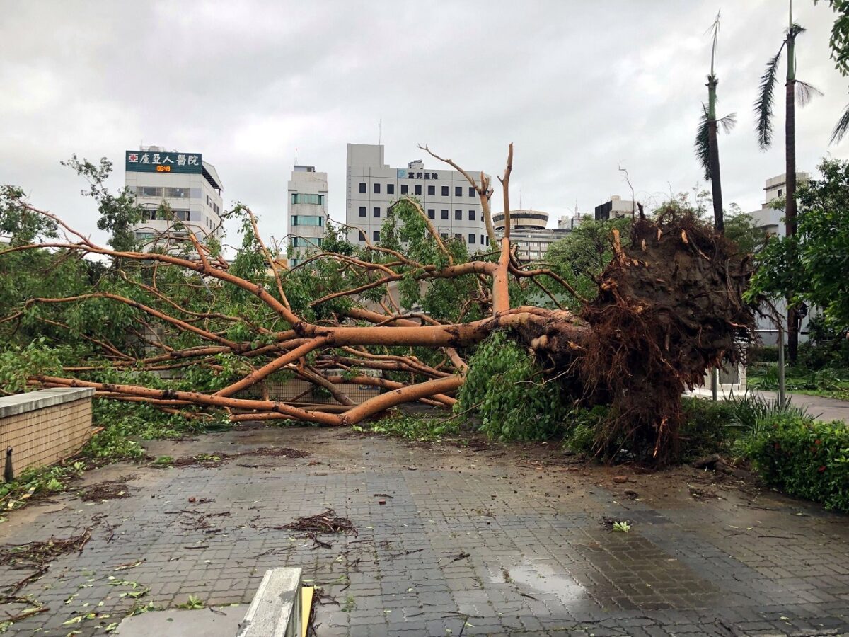 Il tifone Danas flagella Taiwan: venti oltre 220 km/h, 2 morti e ...