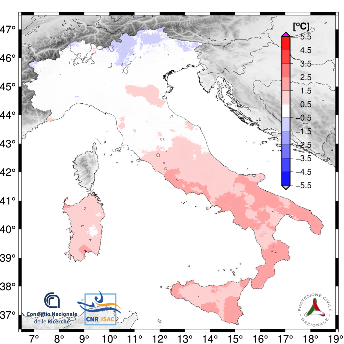 Clima, il CNR pubblica i dati ufficiali con le anomalie di Luglio ...