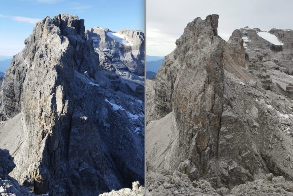 Montagna, 100mila metri cubi di roccia instabile su Cima Falkner in ...