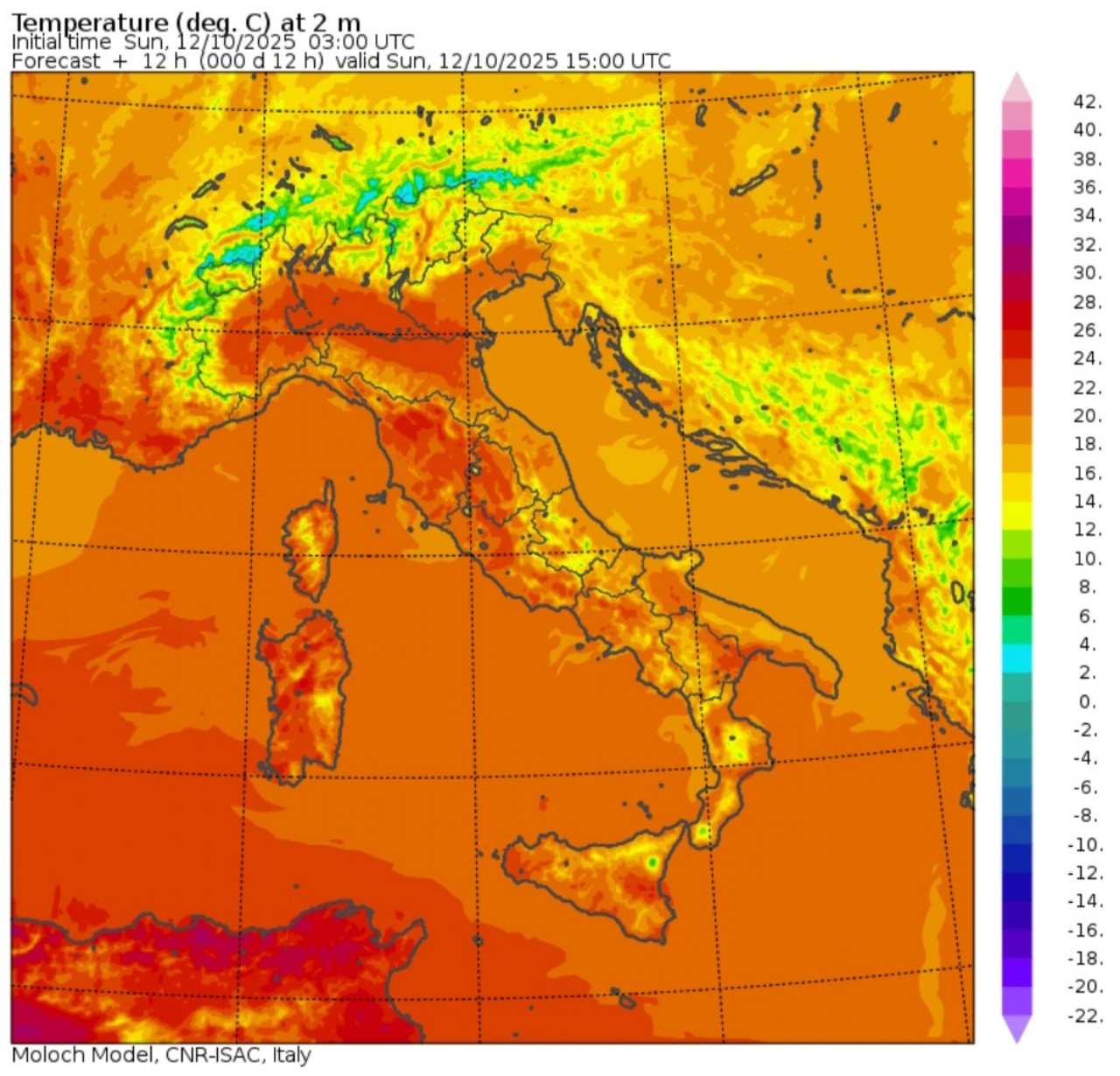 Meteo, le temperature massime di oggi: +19°C a Rimini