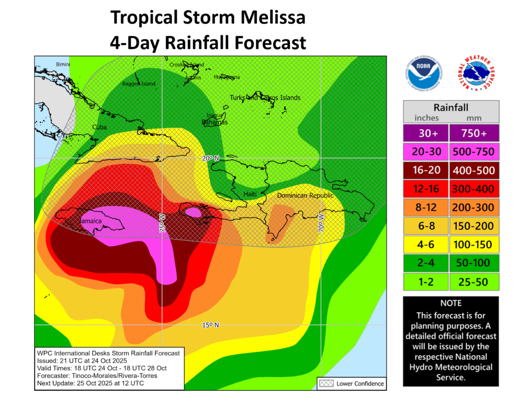 Tempesta tropicale Melissa, aumentata l'allerta in Giamaica e Haiti ...