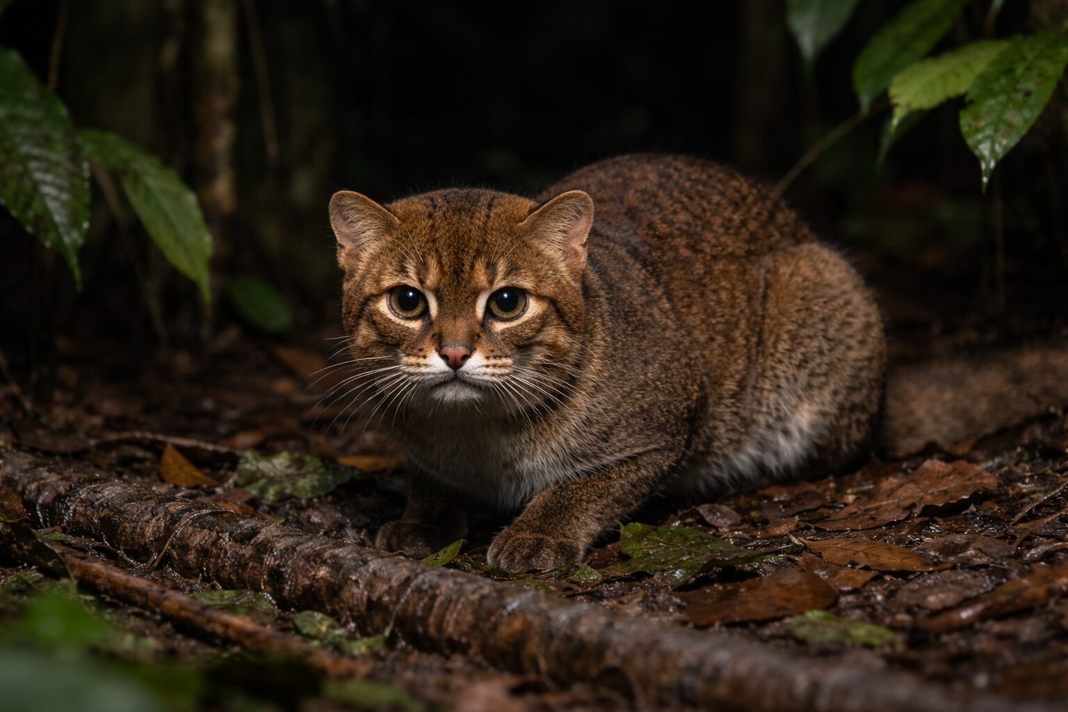 Avvistato il rarissimo gatto dalla testa piatta dopo 30 anni di assenza