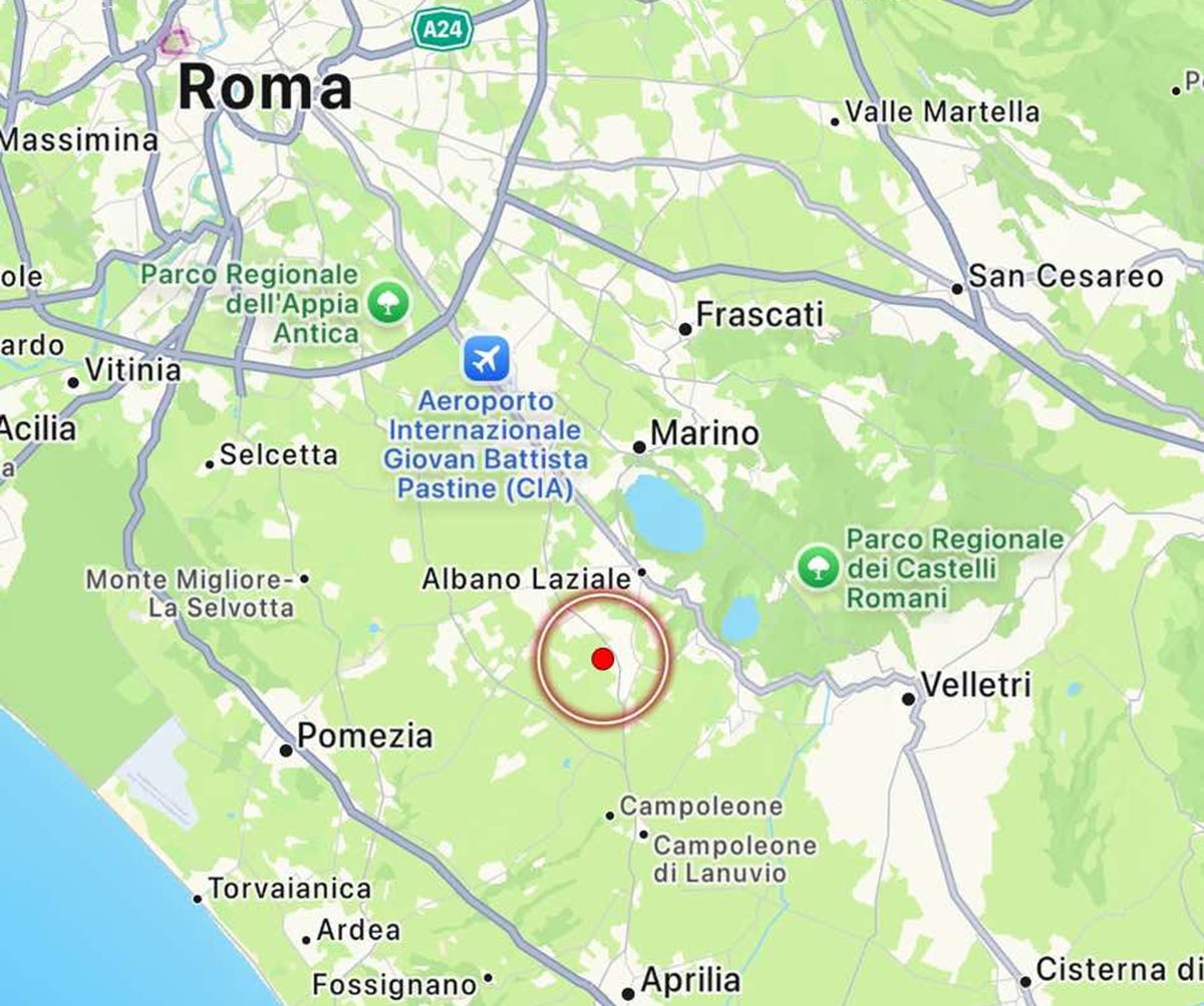 Terremoto nel Lazio: scossa ad Ariccia, ai Castelli Romani | DATI