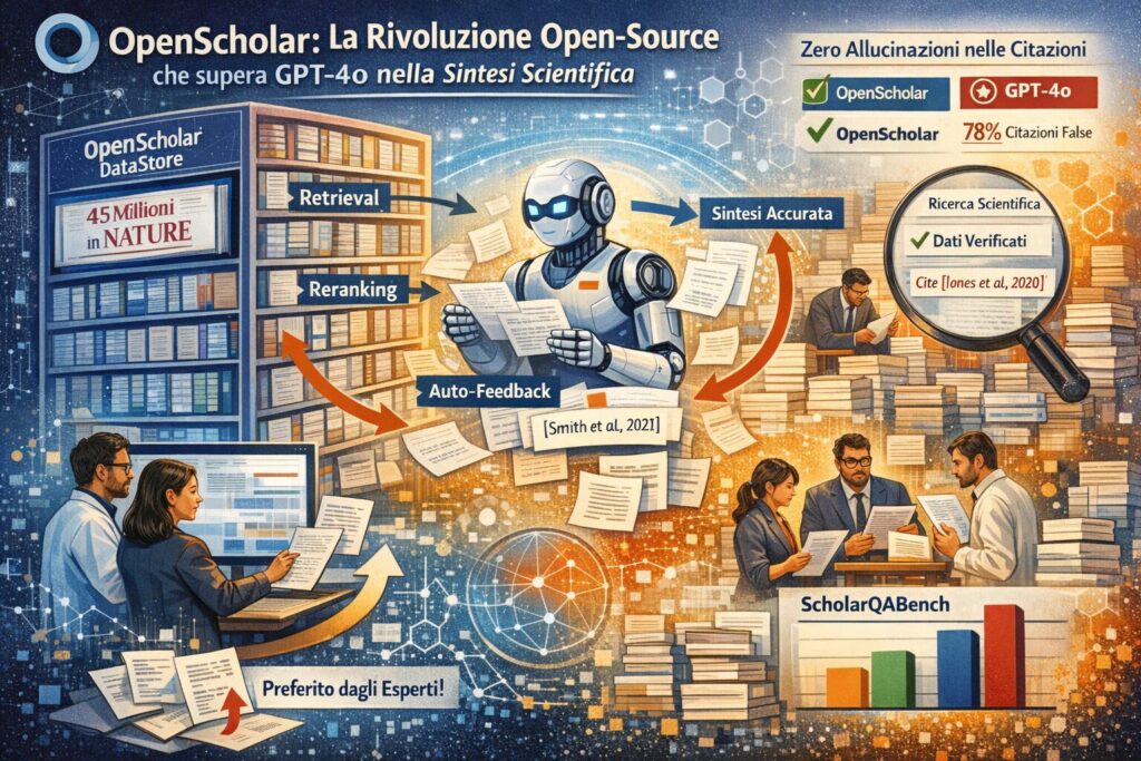 OpenScholar: la rivoluzione Open-Source che supera GPT-4o nella sintesi ...