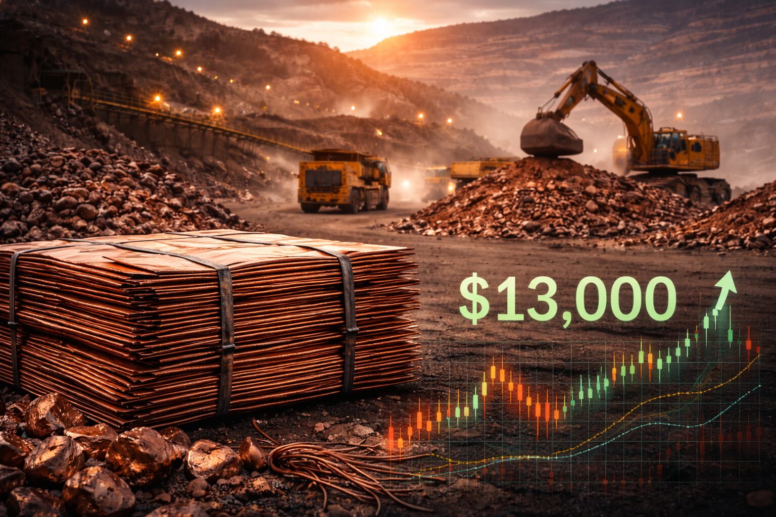 Il rame sfonda i 13.000 dollari a tonnellata: nuovo record storico