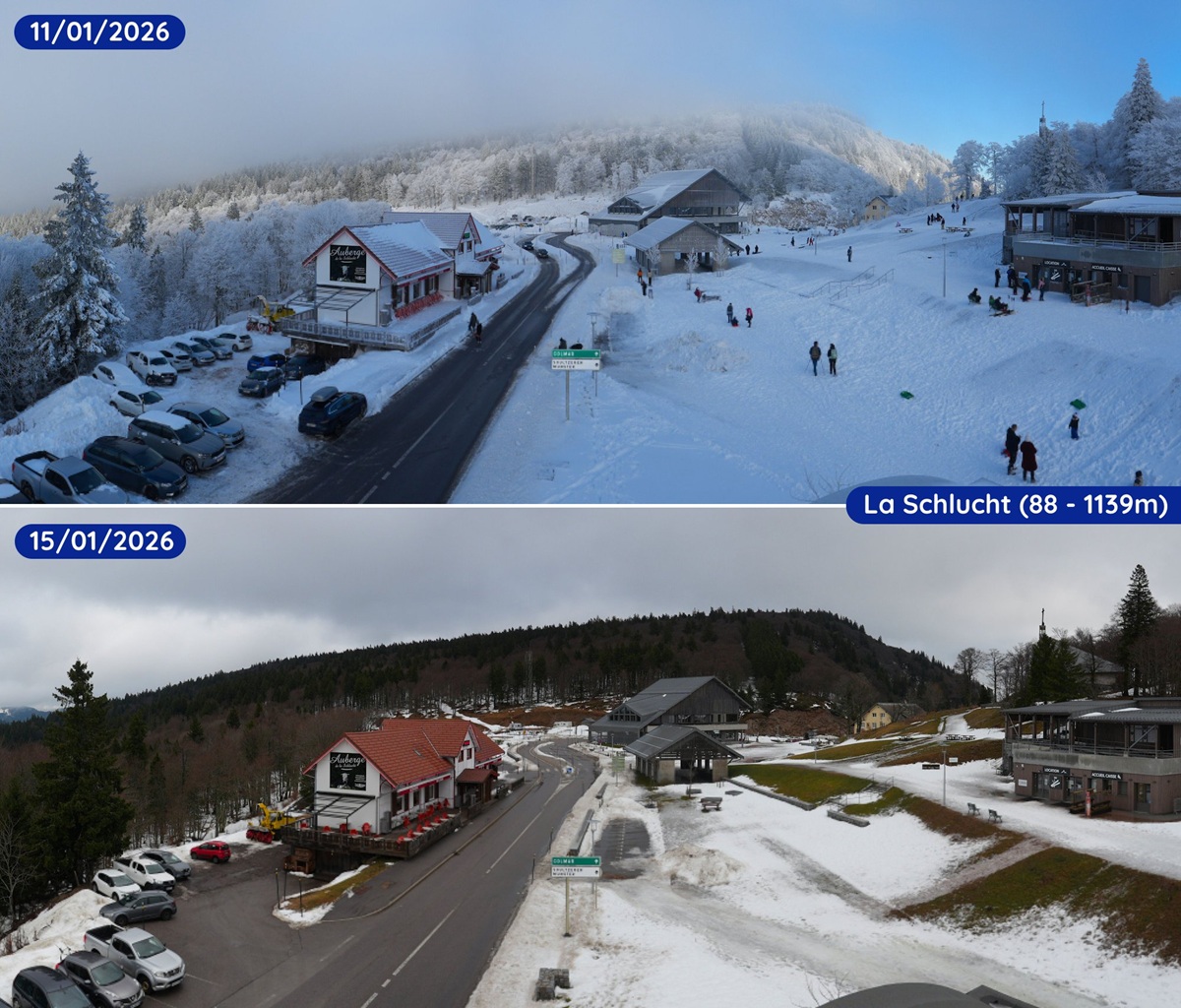 Meteo Francia, rapido scioglimento della neve su Vosgi e Giura ...