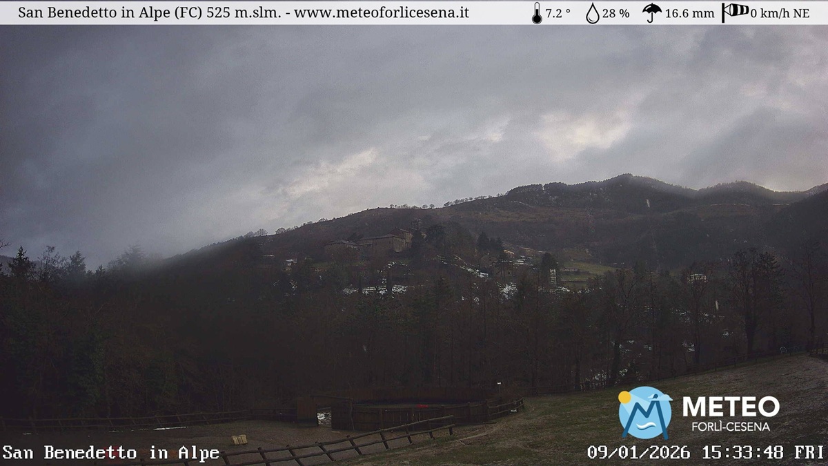 Maltempo Emilia Romagna, si scioglie la neve: piena del fiume Montone a ...