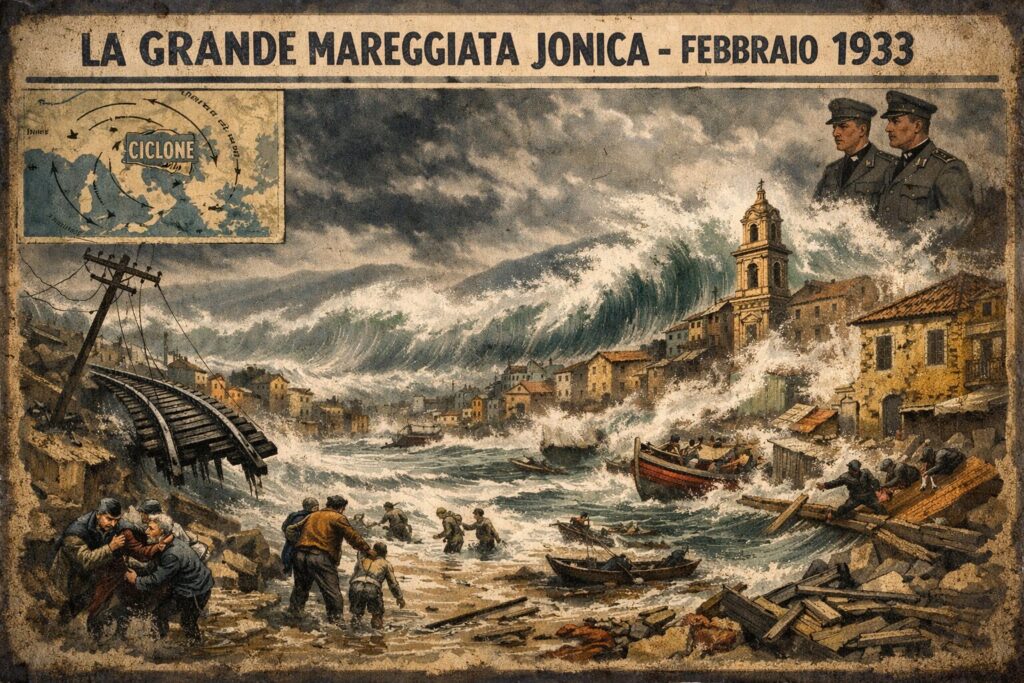 L’Apocalisse del Febbraio 1933: cento anni fa il Ciclone-gemello di Harry e la Grande Mareggiata ...