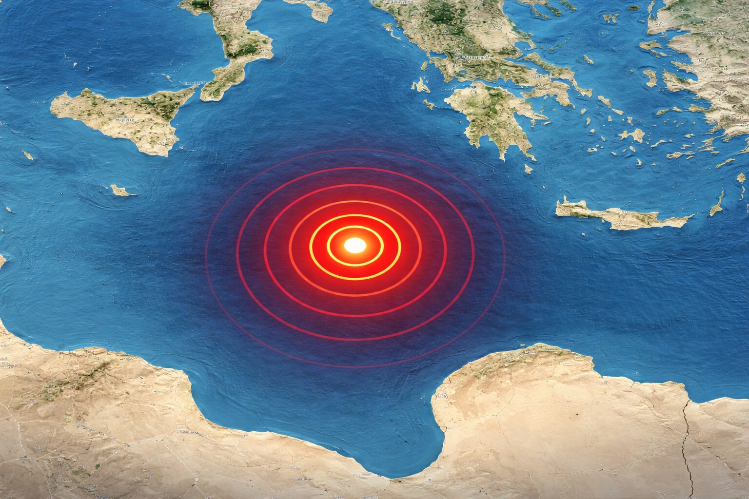 Terremoto nel cuore del Mediterraneo: scossa tra Italia, Grecia e Libia ...