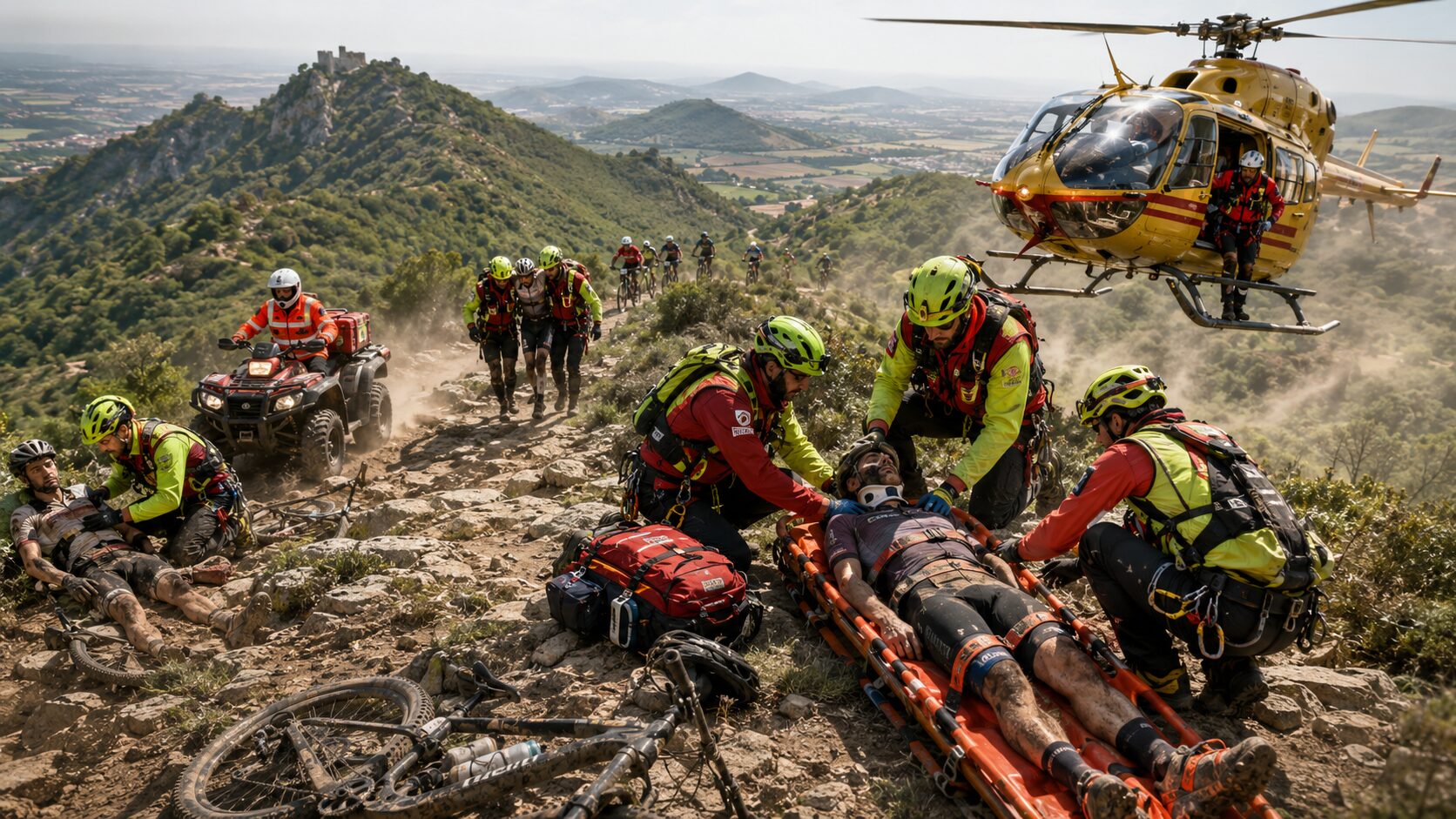 Monselice in rosa, tre persone soccorse durante la gara di mountain bike
