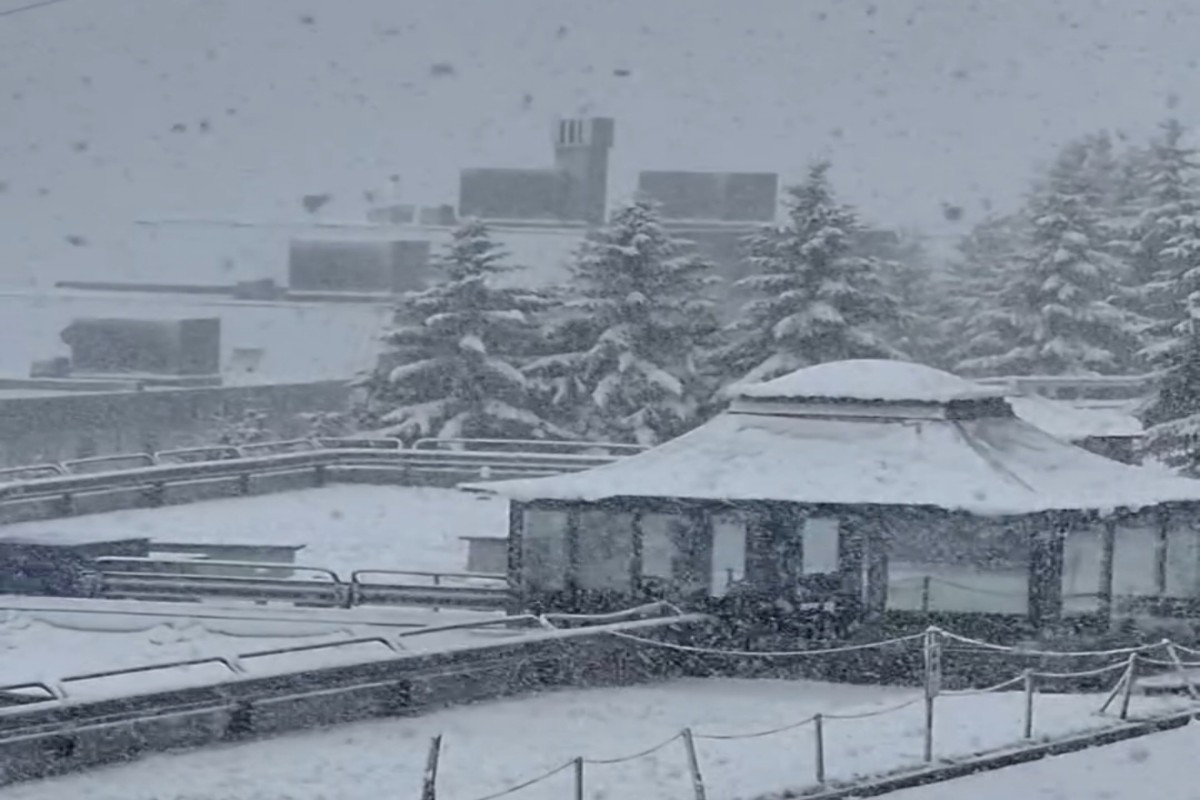 Maltempo Piemonte: scende copiosa la neve al Sestriere in pieno maggio ...