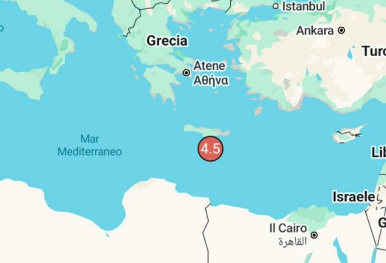Terremoto Grecia, magnitudo 4.5 scuote Creta: monitoraggio in corso ...