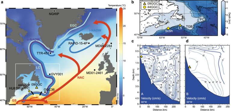 La Corrente del Golfo si è spostata verso nord durante un'ondata di ...