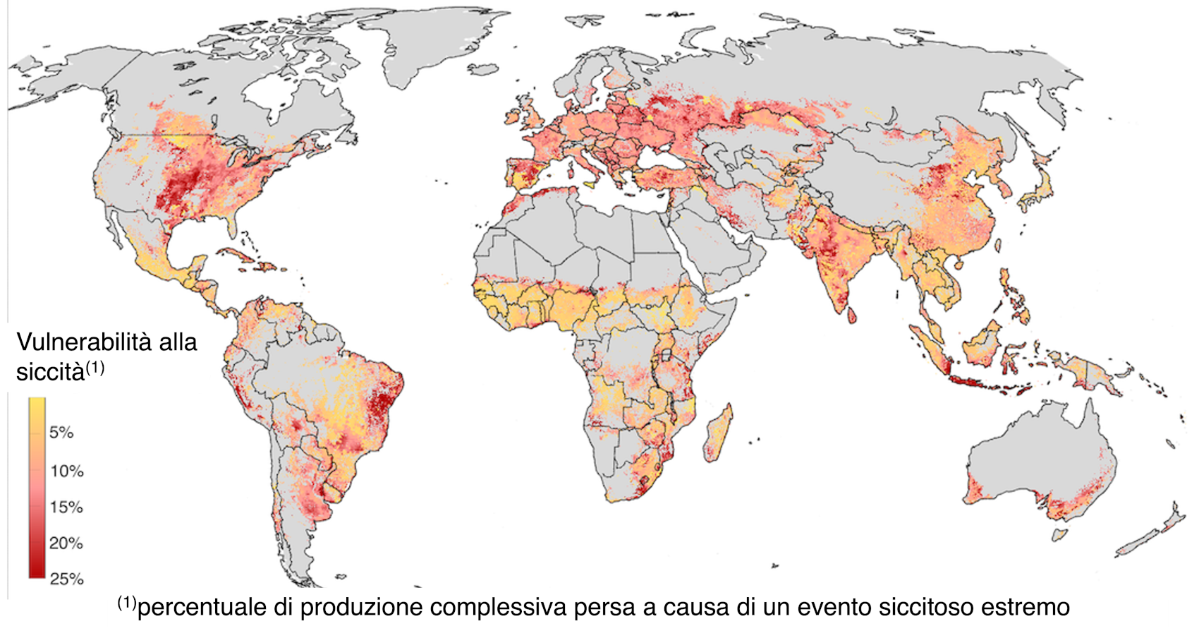 Cambiamenti climatici, siccità e agricoltura: mappa globale individua ...